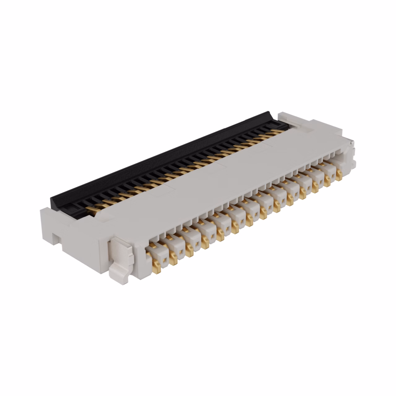Easy-On Back Flip FPC Connector, 0.30mm Pitch, Right-Angle, Surface Mount, Dual Contact Style, 1.15mm Mated Height, 27 Circuits for sale