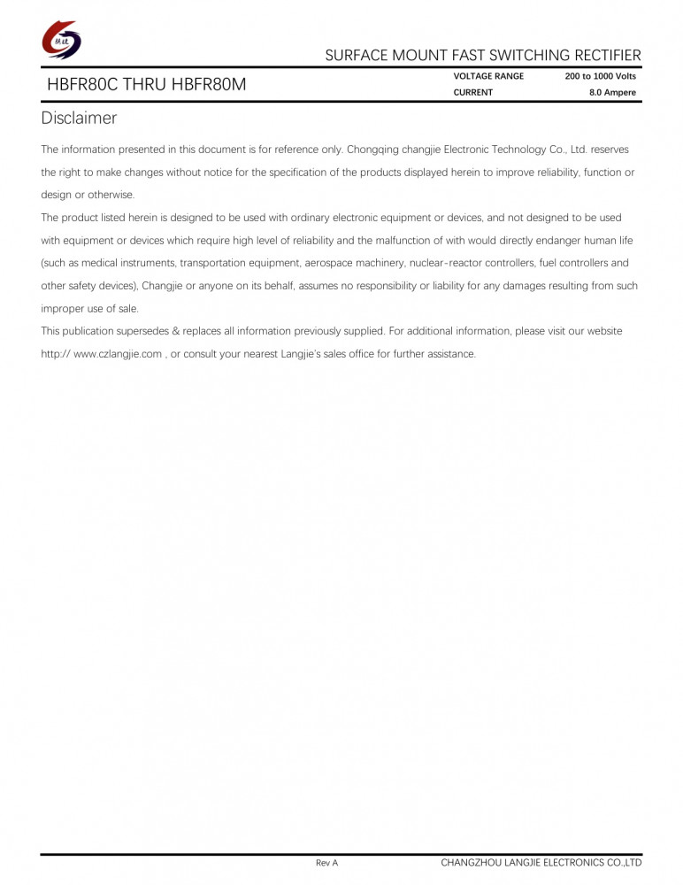 HBFR80M datasheet page 5