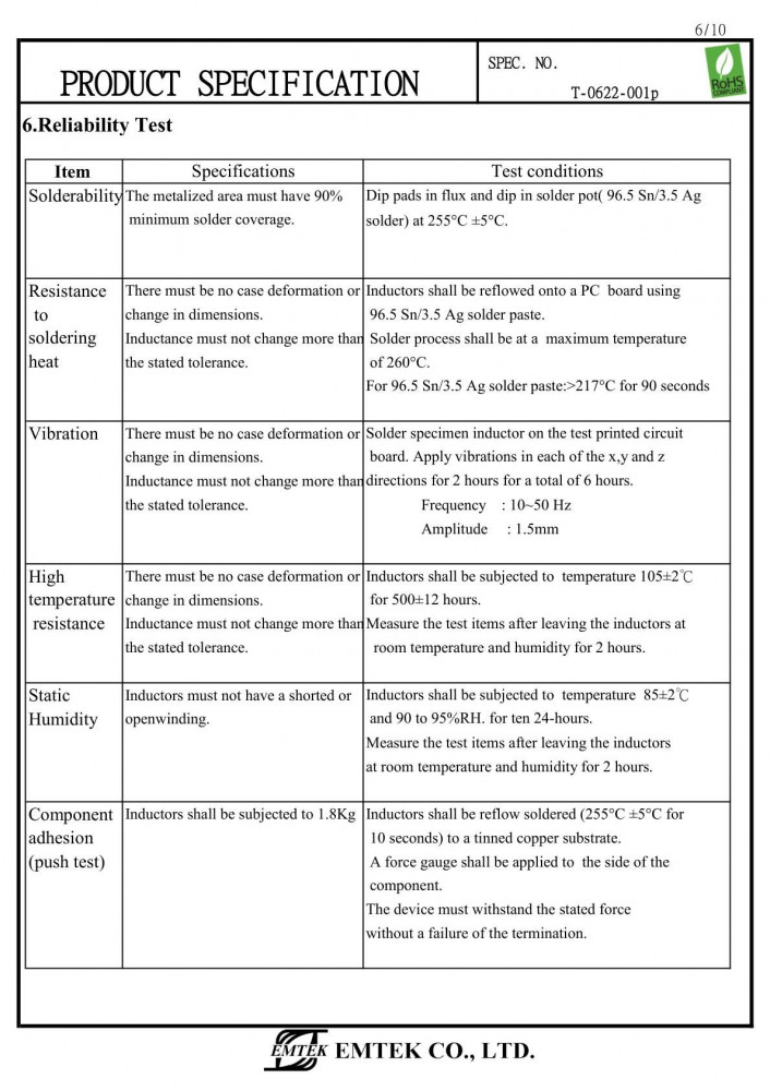 EMTEK LCF1008 specification page 7