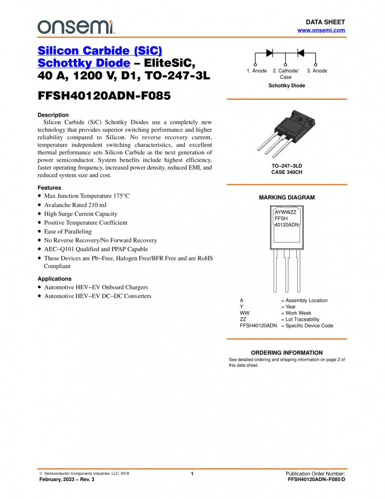 FFSH40120ADN-F085 datasheet image 1