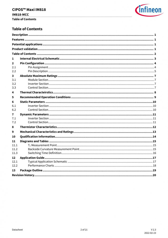 IM818MCC datasheet page 2