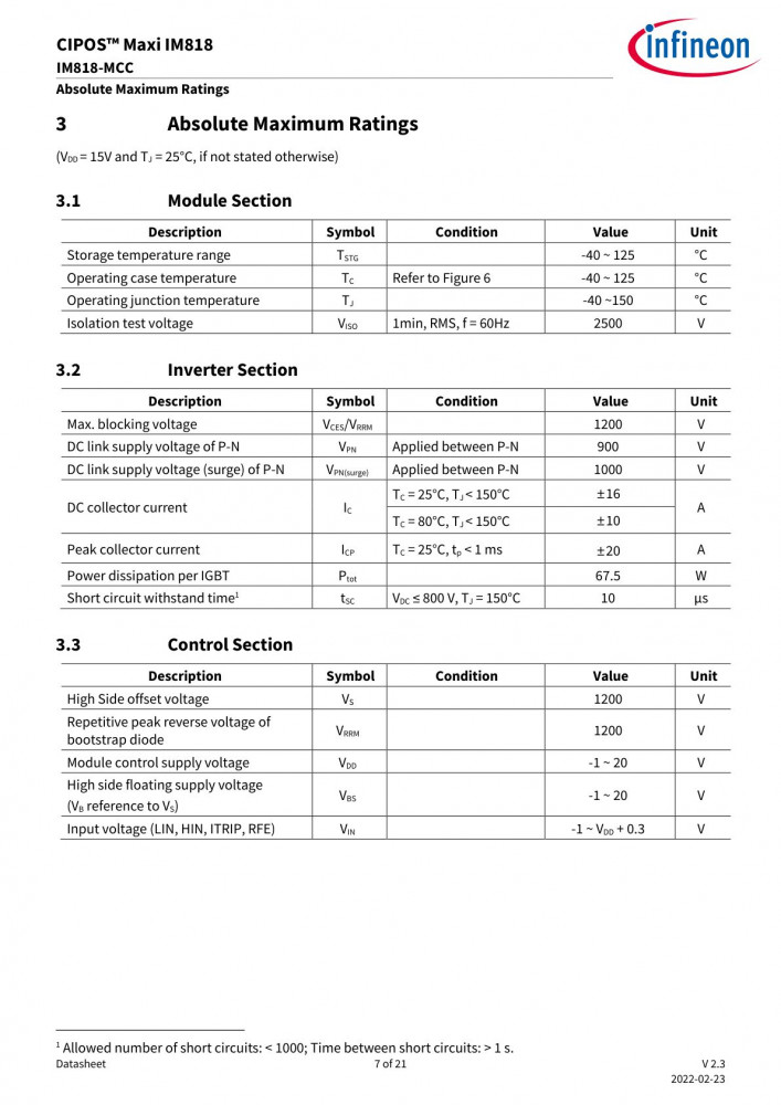 IM818MCC datasheet page 7