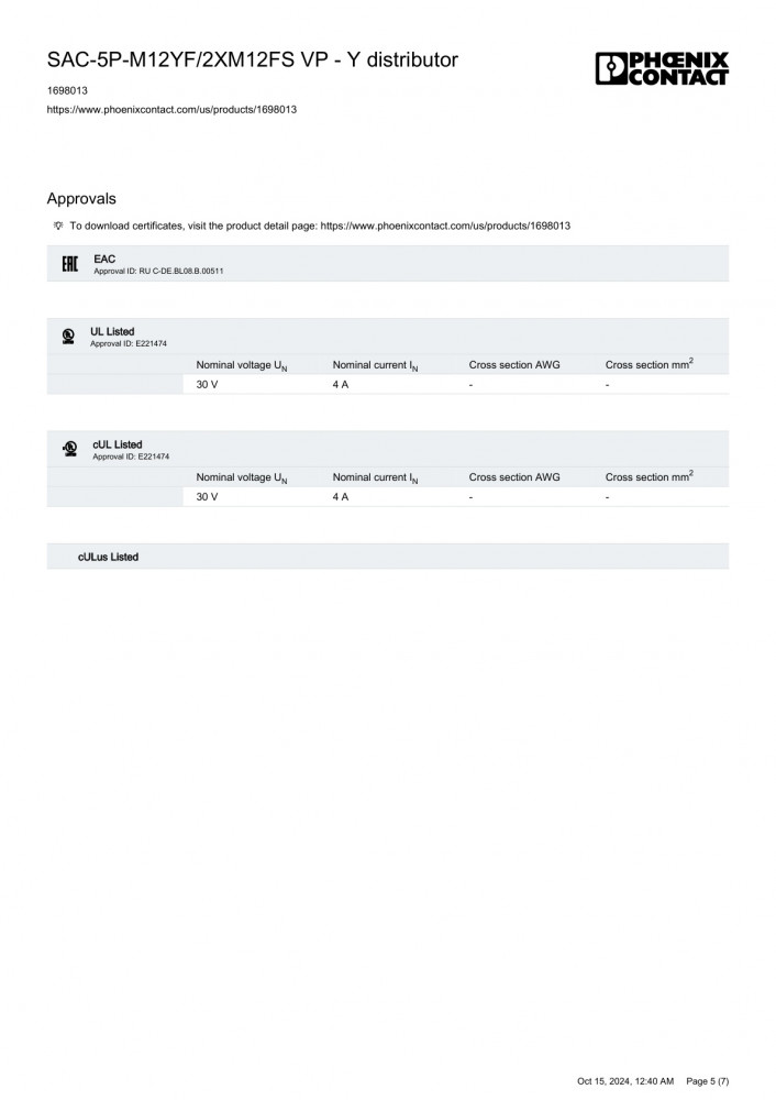 Phoenix Contact 1698013 product document page 5