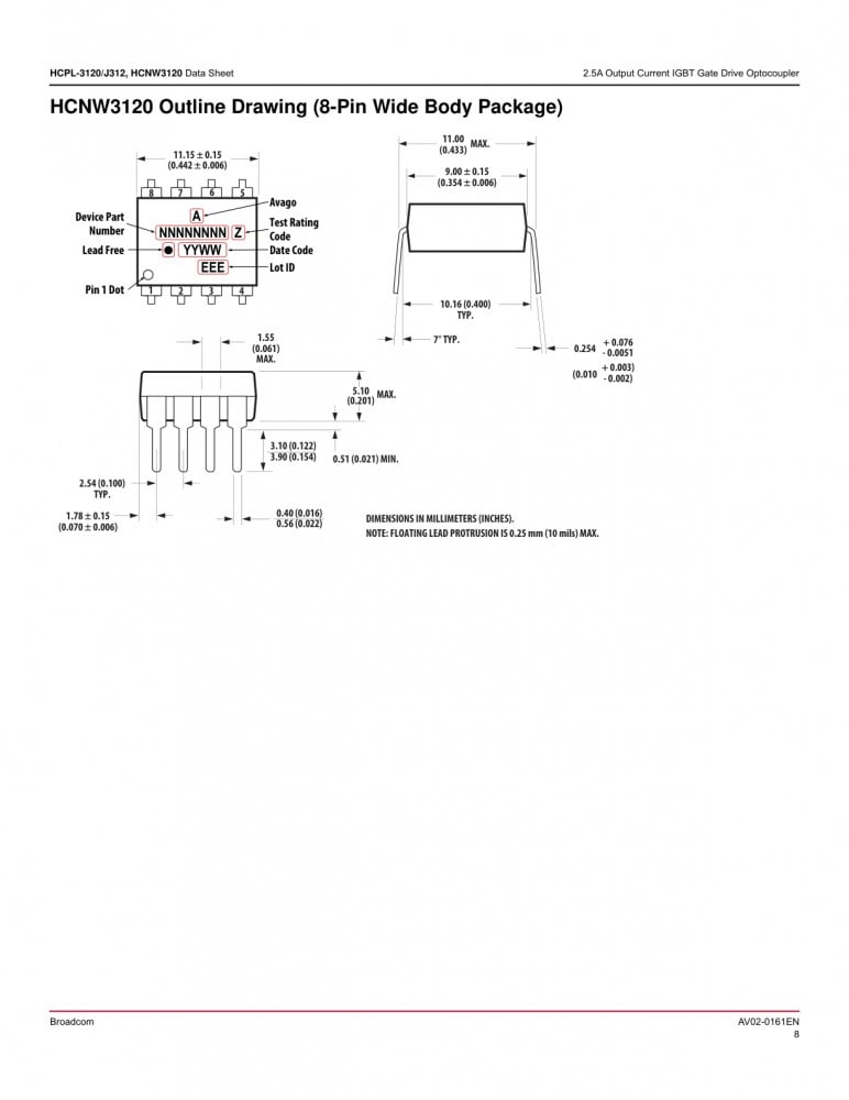 HCNW3120 datasheet page 8