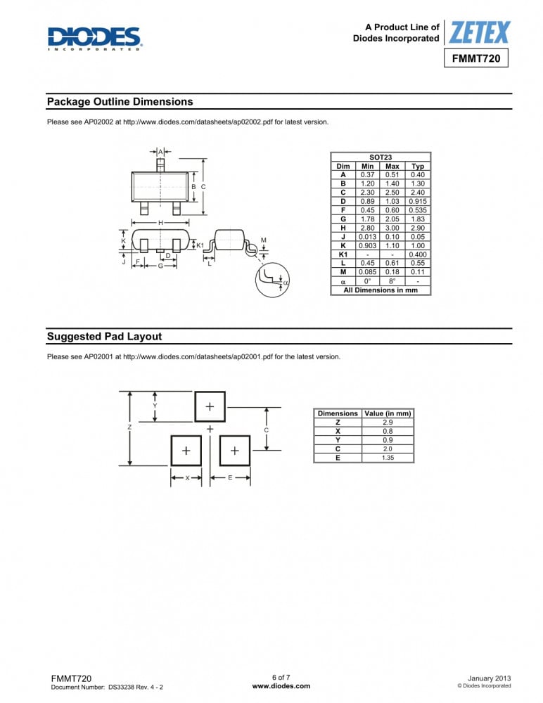 FMMT720TA datasheet page 6