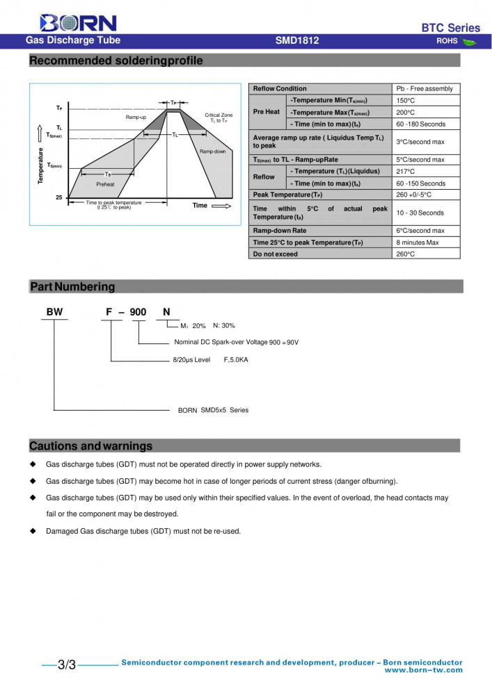 BWF900N technical document page 3