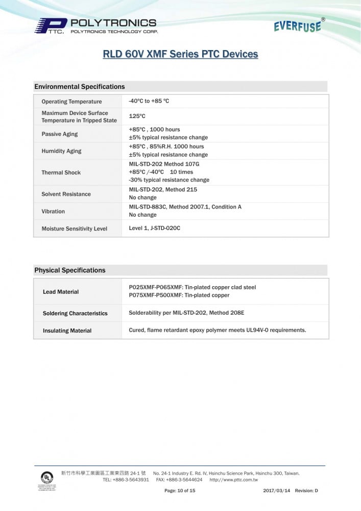 RLD 60V XMF datasheet page 10