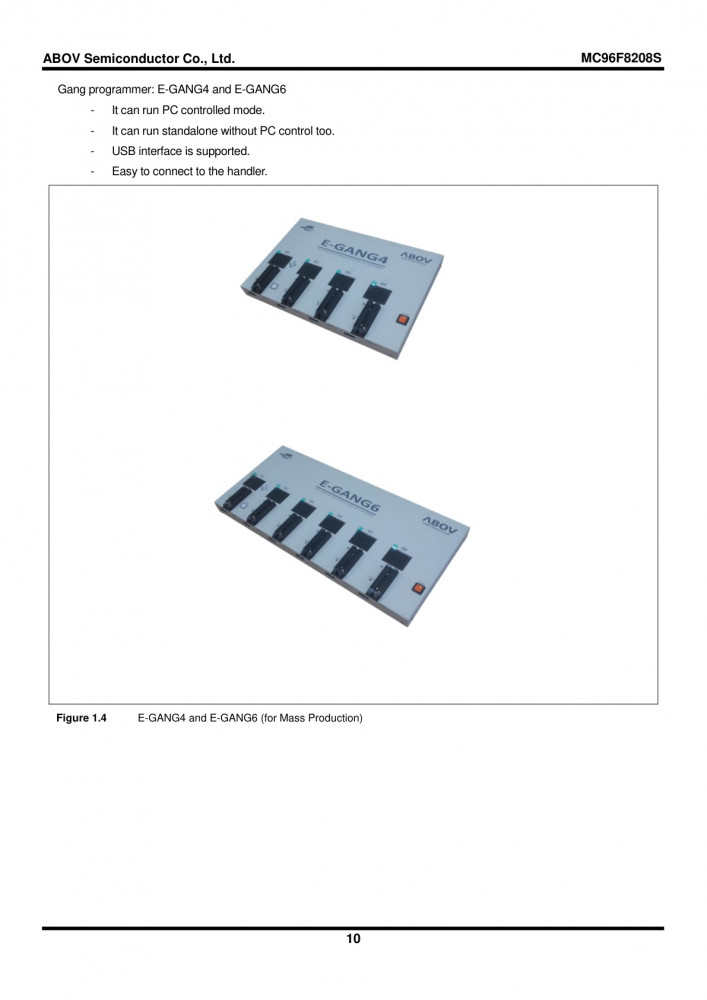 MC96F8208S datasheet page 10
