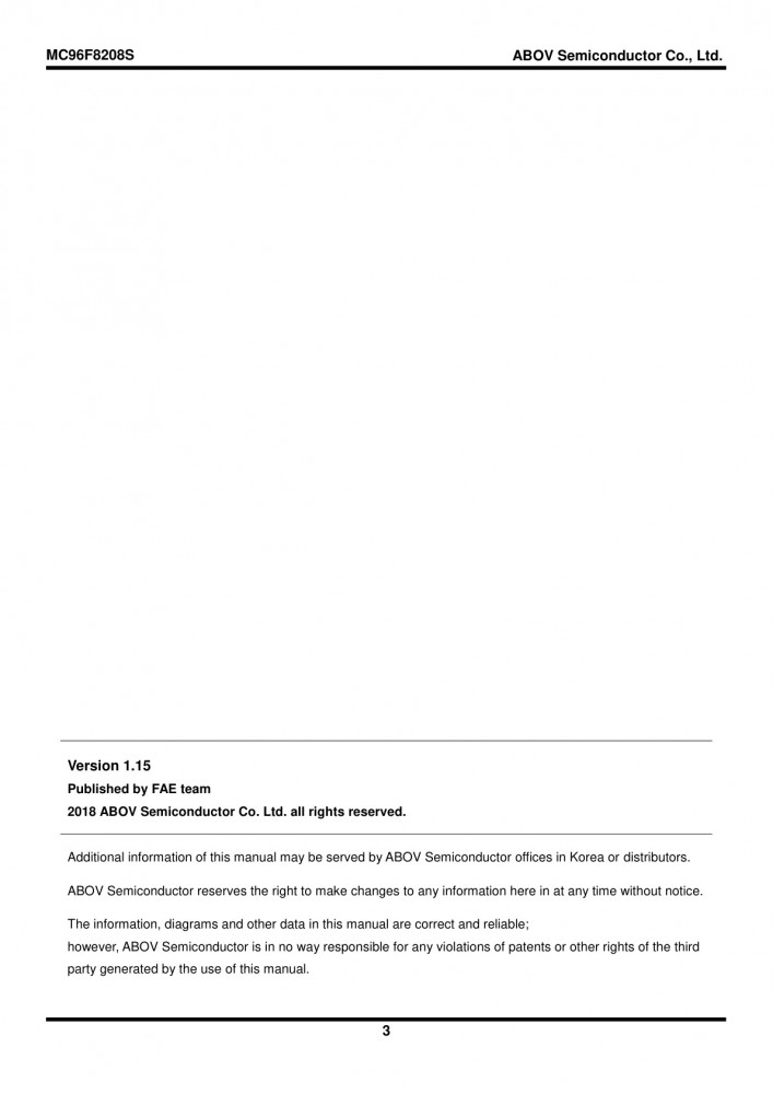 MC96F8208S datasheet page 3