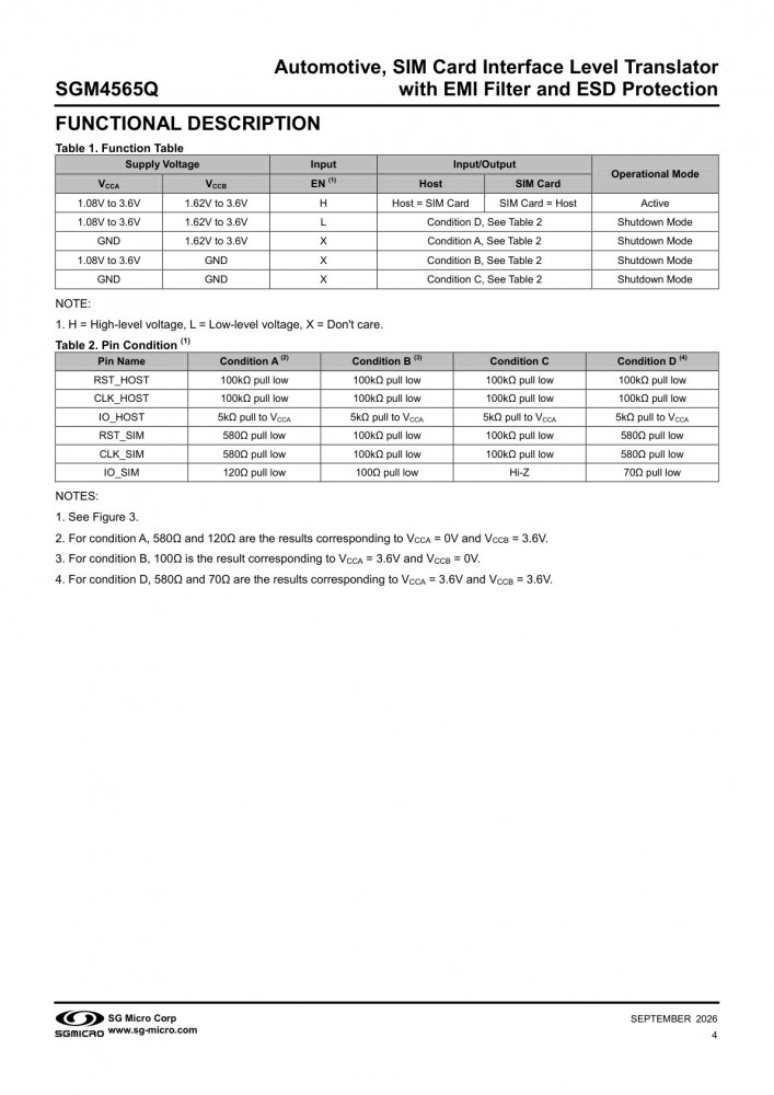 SGM4565Q datasheet page 4
