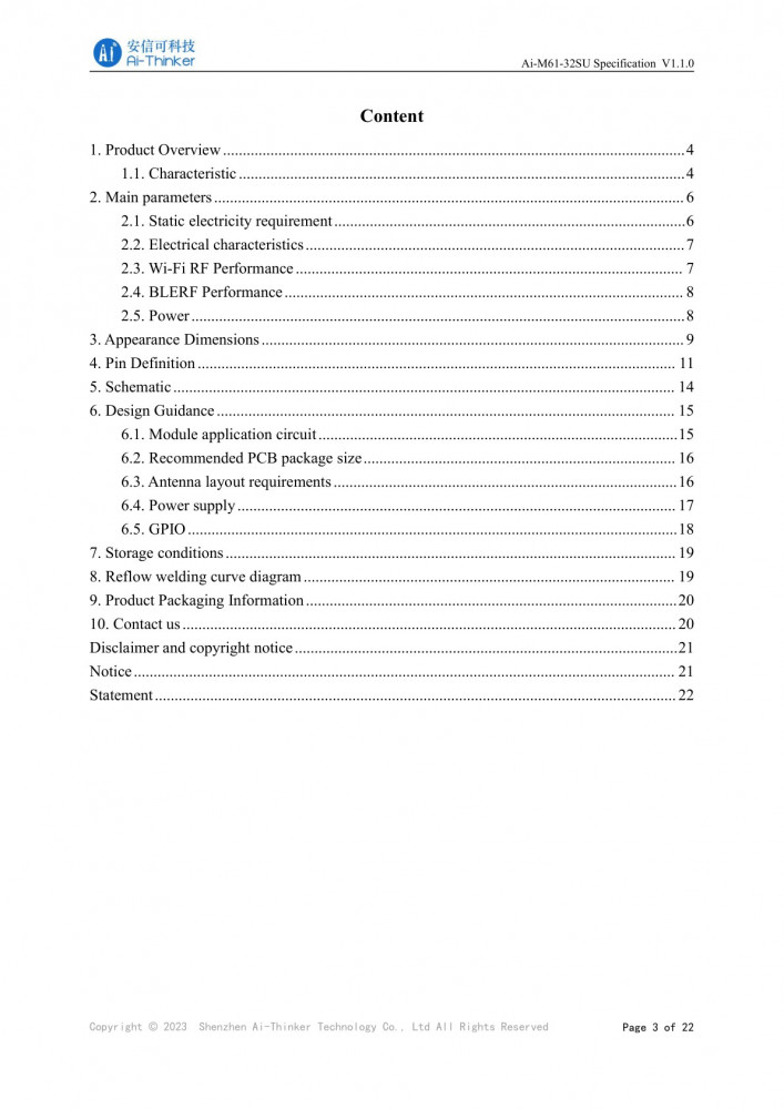 Ai-M61-32SU specification page 3