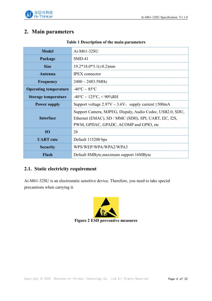 Ai-M61-32SU specification page 6