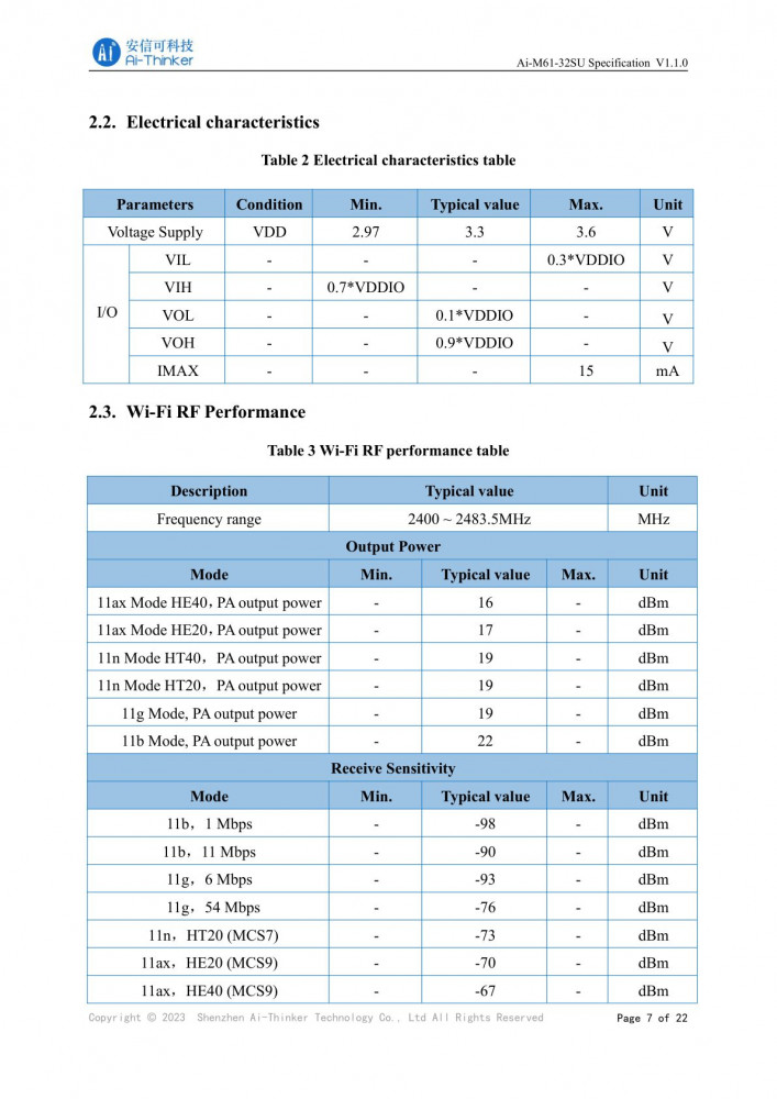 Ai-M61-32SU specification page 7