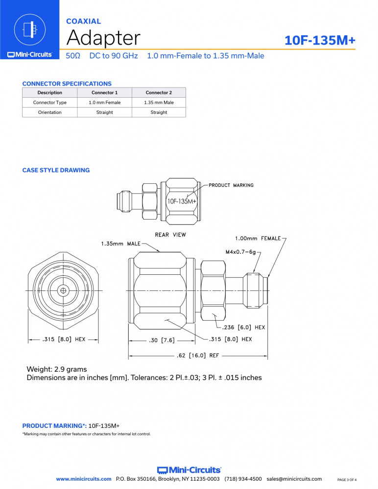 10F-135M+ datasheet page 3