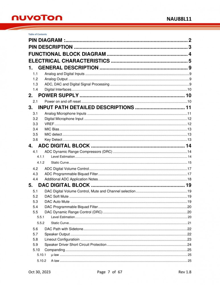 NAU88L11 document page 7