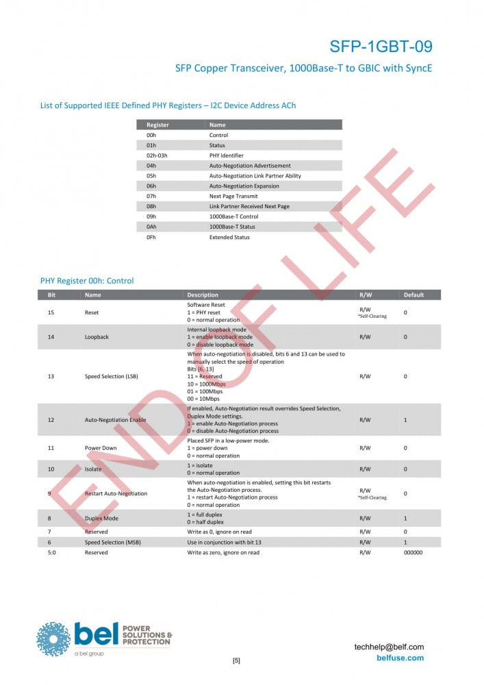 SFP-1GBT-09 datasheet page 5