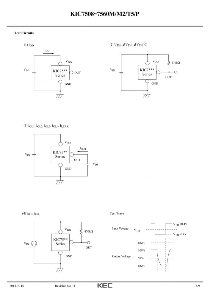 KEC KIC75 series datasheet page 6