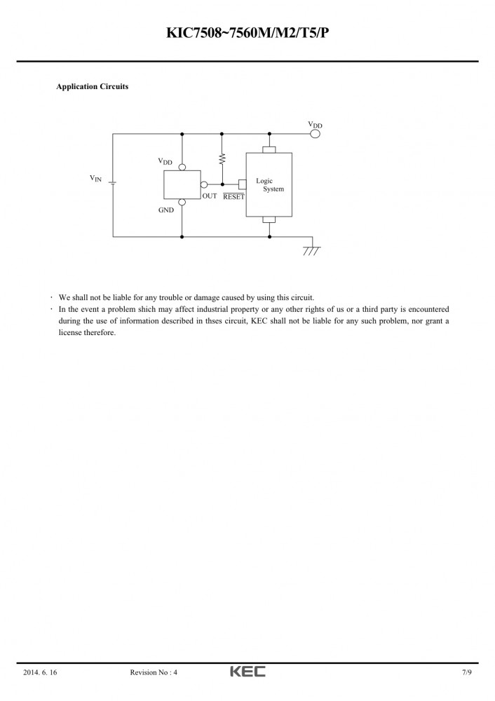 KEC KIC75 series datasheet page 7