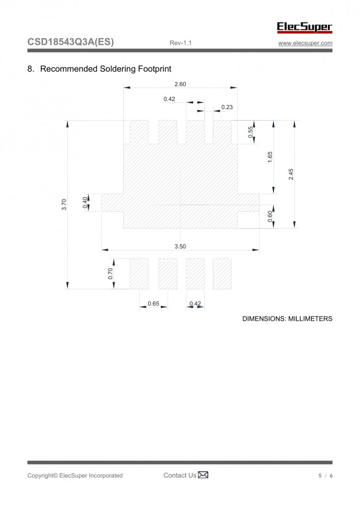 CSD18543Q3A(ES) datasheet page 5