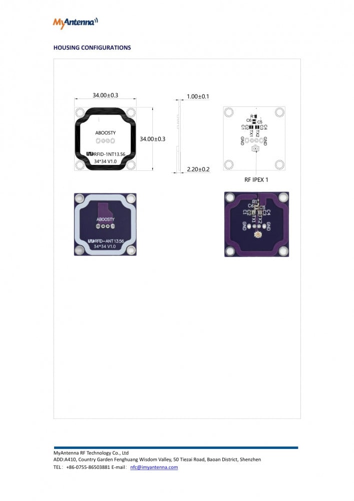 AINP001 product datasheet page 3
