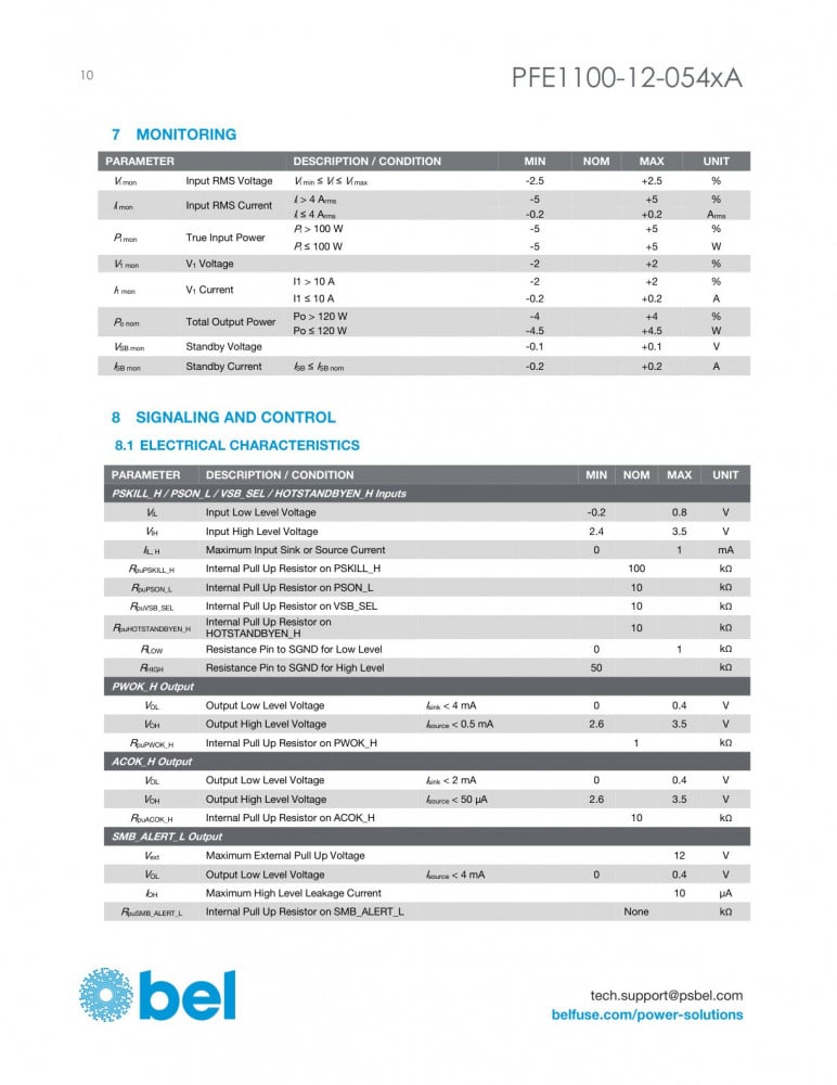 PFE1100-12-054NA datasheet page 10