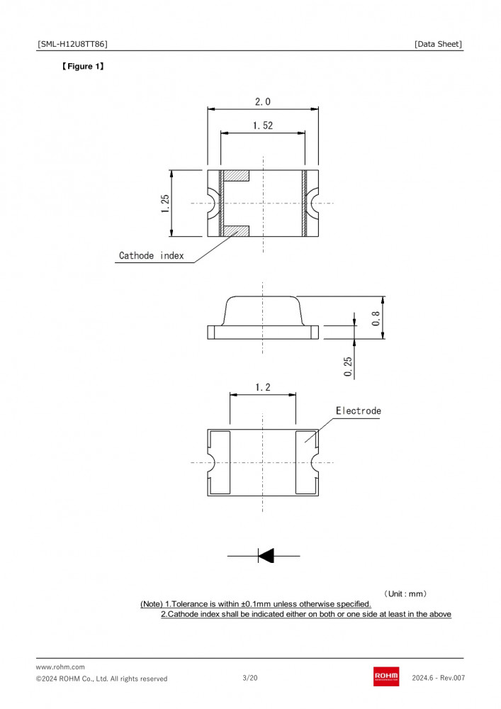 SML-H12U8TT86 datasheet page 3