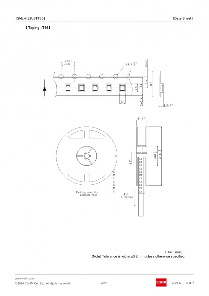 SML-H12U8TT86 datasheet page 4