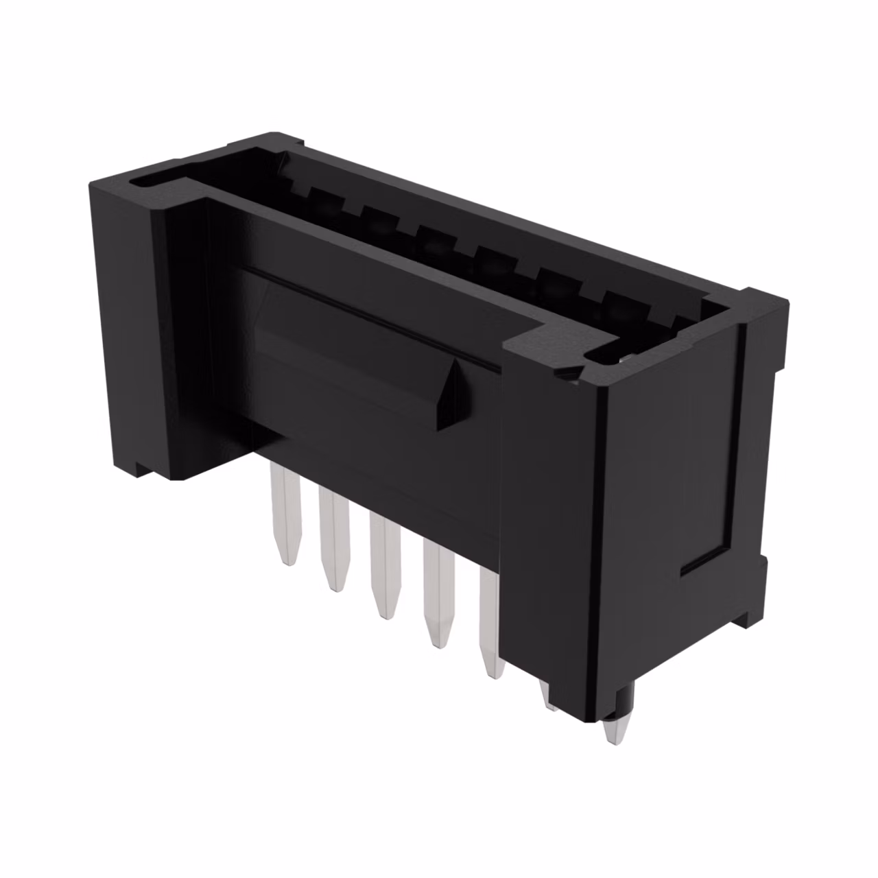 1.25mm Pitch, Micro-Lock Plus PCB Header, Single Row, Vertical, Through Hole, Tin-Bismuth Plating, Positive Lock, 7 Circuits, Low-Halogen, Black for sale