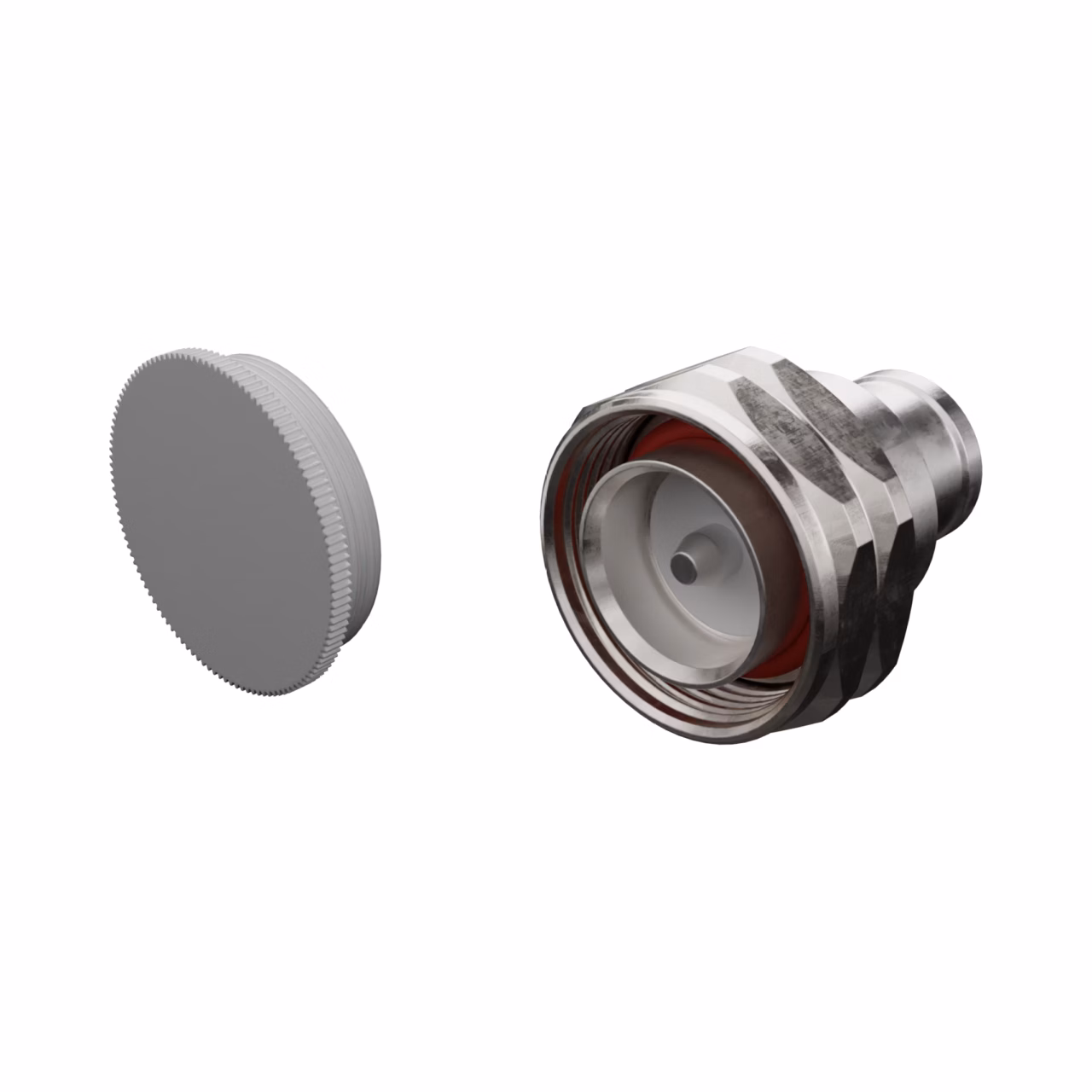 DIN 7/16 Plug, Straight, Solder, for 1/2