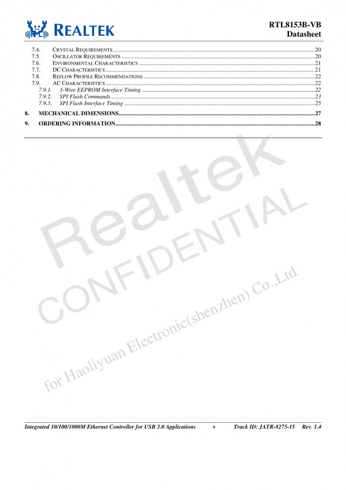 RTL8153B-VB-CG datasheet page 5