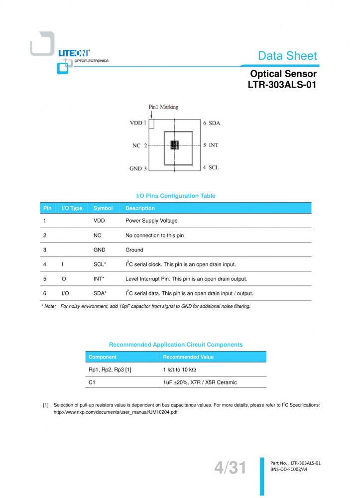 LTR-303ALS-01 datasheet page 5