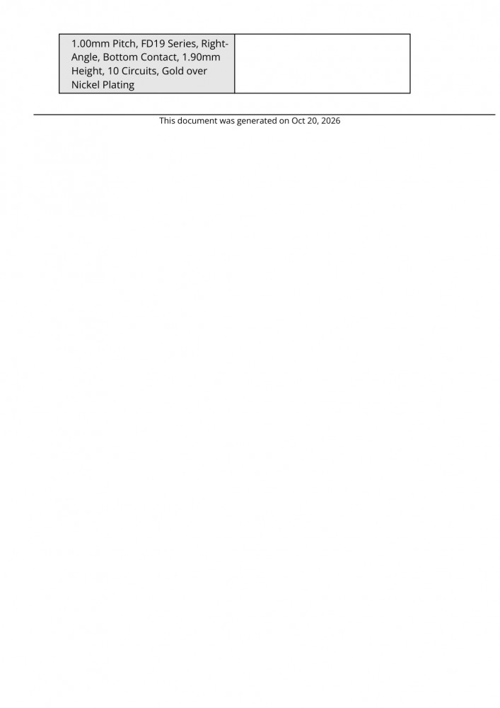 MOLEX 1.00 mm pitch FFC family specification, page 3