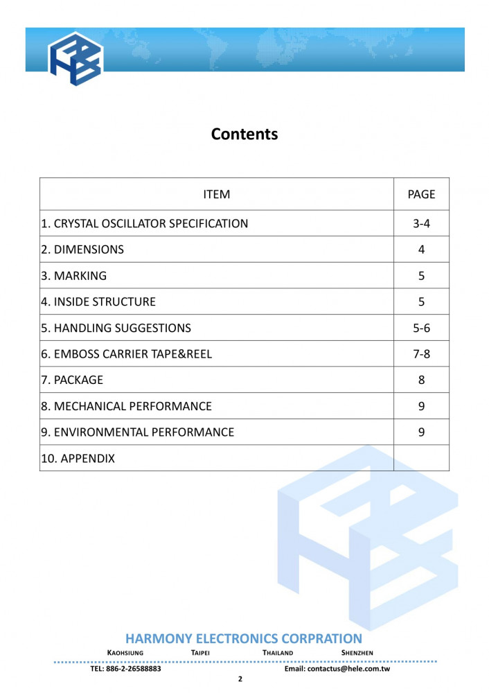 HSO751S datasheet page 3