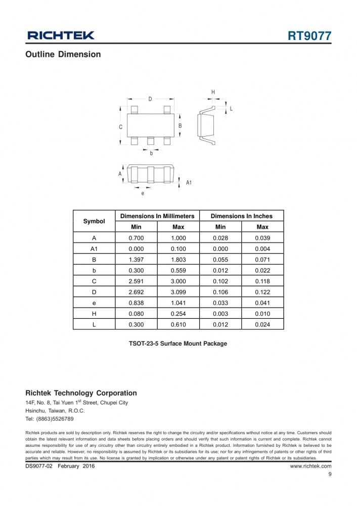 RT9077 datasheet page 9