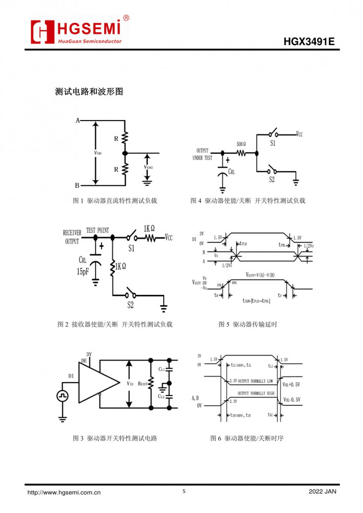 HGX3491 datasheet page 5