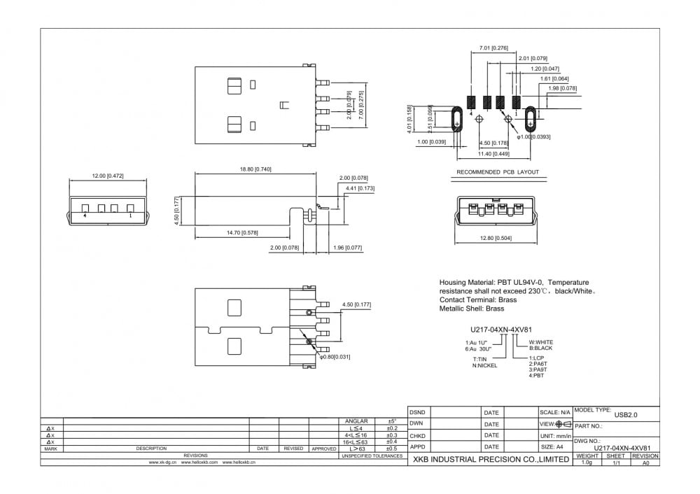U217-041N-4BV81 technical drawing preview