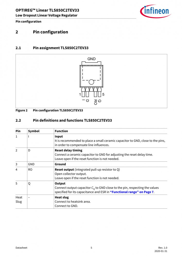 TLS850C2TEV33 datasheet page 5