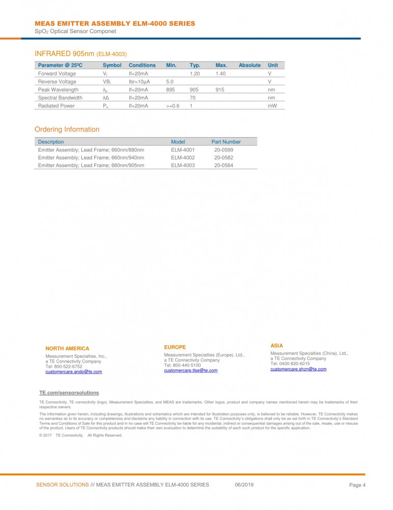 ELM-4000 series product document page 4