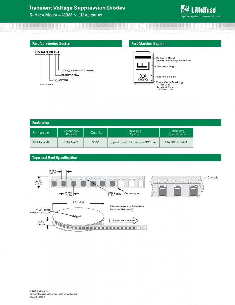 SMAJ series datasheet page 6