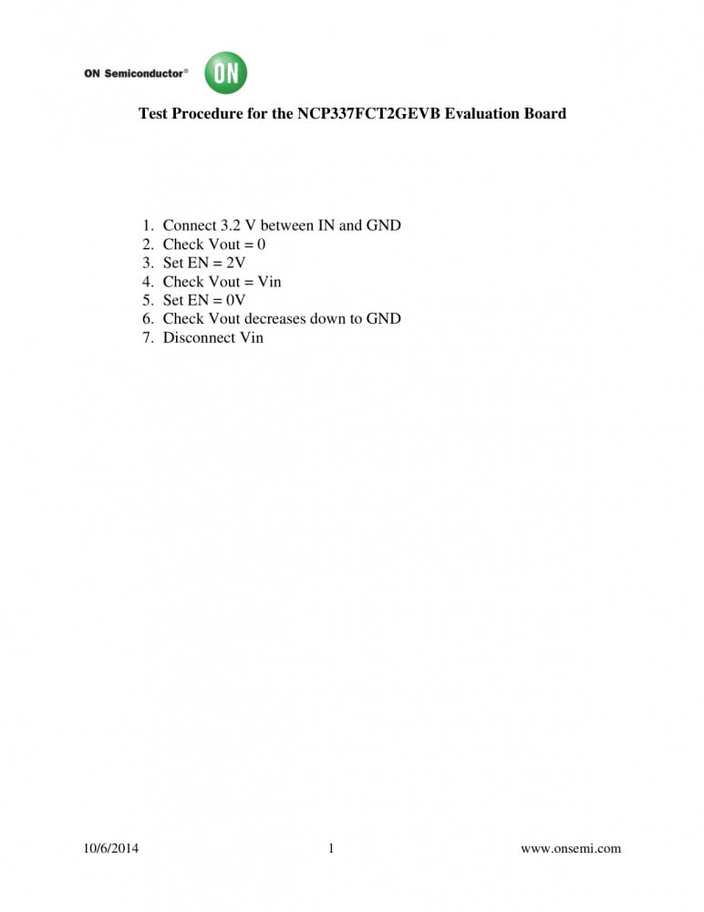 NCP337FCT2GEVB technical document page