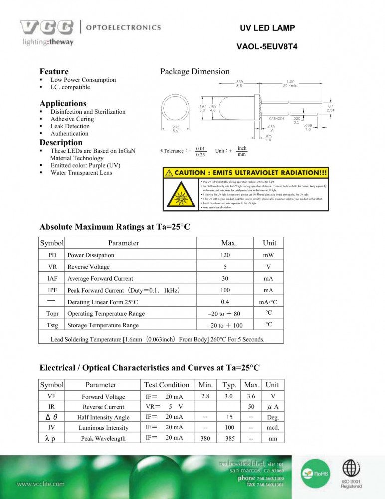 VAOL-5EUV8T4 technical document page 1