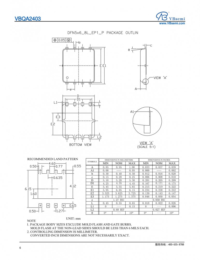 VBQA2403 datasheet page 6
