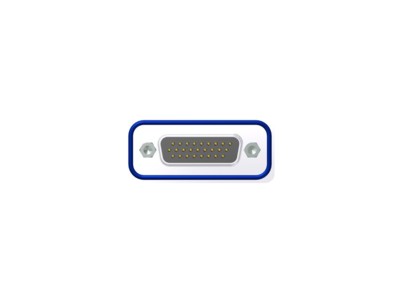 IP67 D-SUB High Density Solid Body • 26-pos. • Plug • Solder pin angled .362