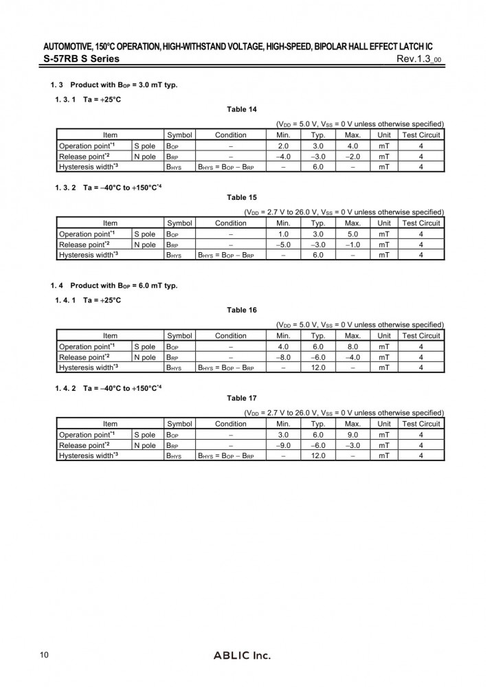 ABLIC S-57RB S datasheet page 10