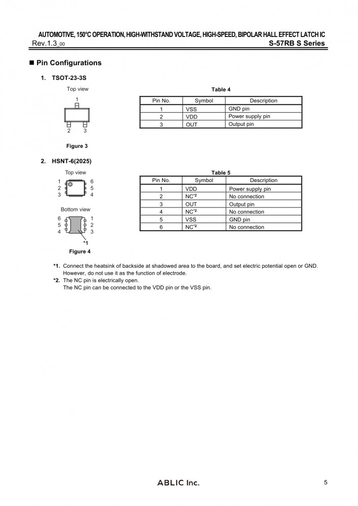 ABLIC S-57RB S datasheet page 5
