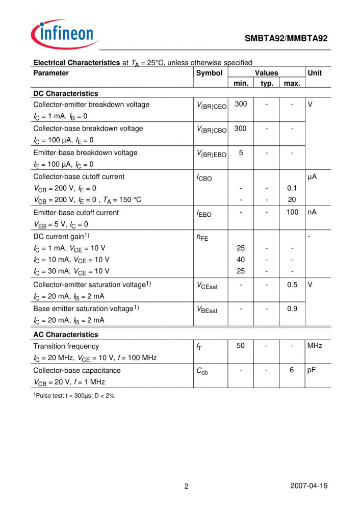 SMBTA 92 technical document page 2