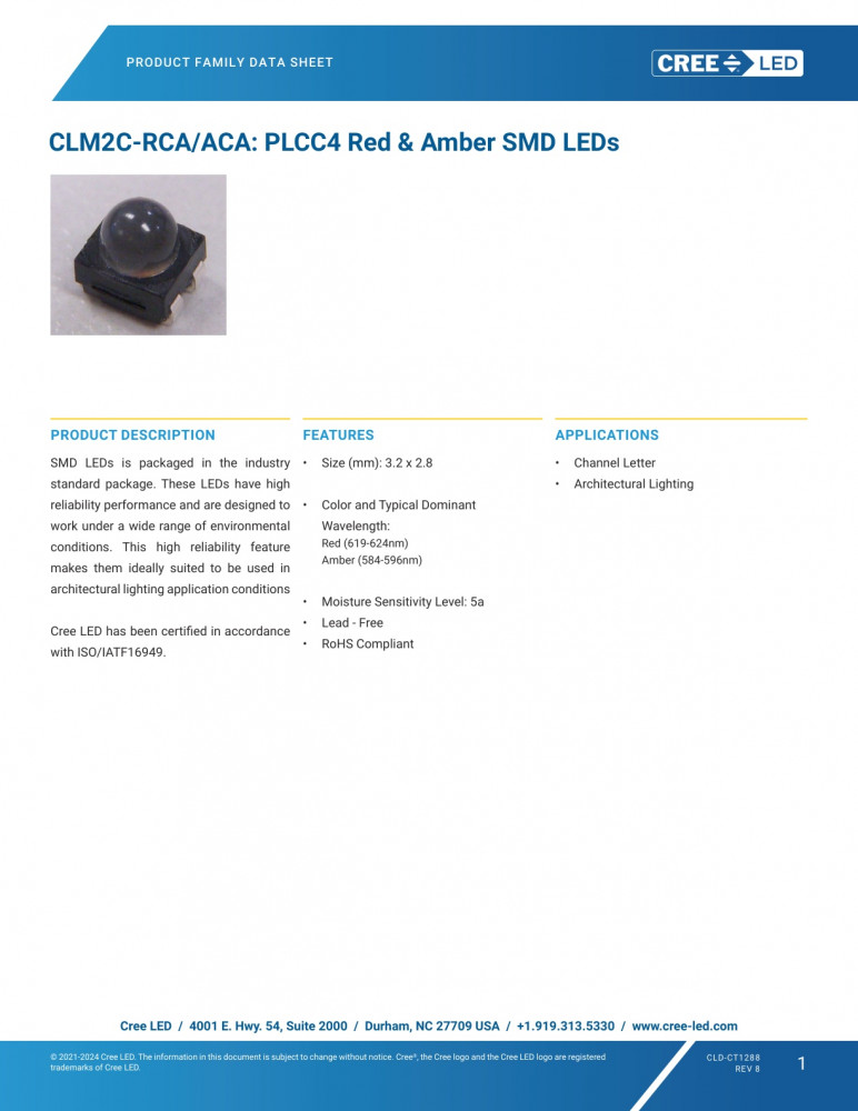 CLM2C-ACA datasheet page 1