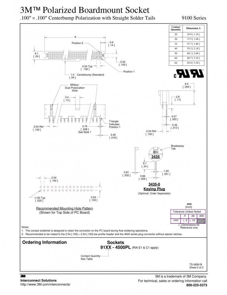 3M 9120-4500PL technical document page 2