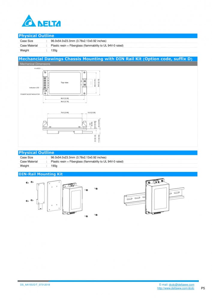 DELTA AA15S1200C datasheet page 5