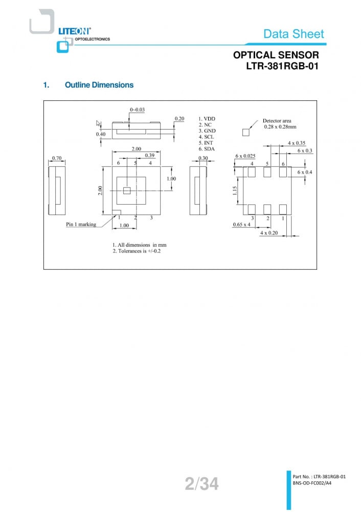 LTR-381RGB-01 datasheet page 3